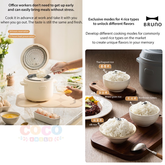 Jual BRUNO BZK-F01 JAPAN SMART NI RICE COOKER MULTI-FUNCTIONAL 1.5L ...