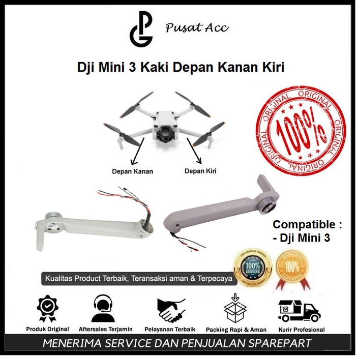 Jual Dji Mini 3 Kaki Depan - Dji Mini 3 Front Arm - Kaki Depan Mini 3 ...