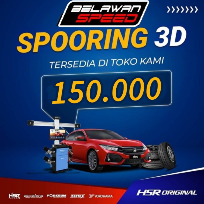 Jual Jasa Spooring Mobil 3D Berlaku Untuk Semua Mobil (Sporing Spuring ...