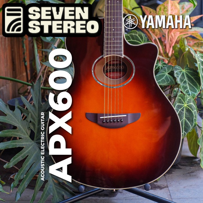 Jual Yamaha APX600 APX 600 OVS Old Violin Sunburst Electric Acoustic Guitar | Shopee Indonesia