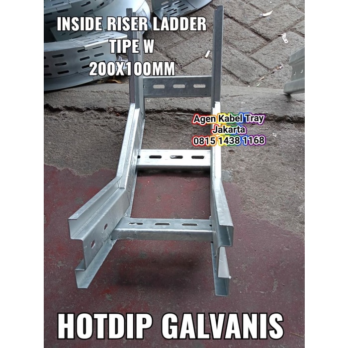 Jual Inside Riser Ladder Tipe W 200X100Mm - Hotdip Galvanis | Shopee ...