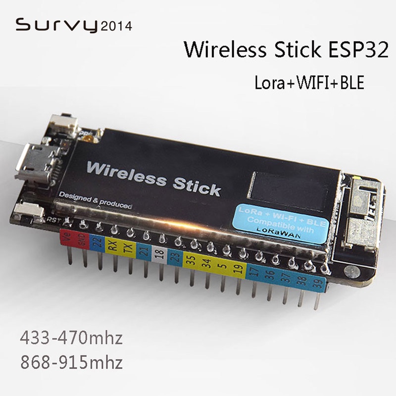 Jual PRF ESP32 Wireless Stick SX1276 LoRa OLED Display Bluetooth WIFI Lora for Arduino | Shopee ...
