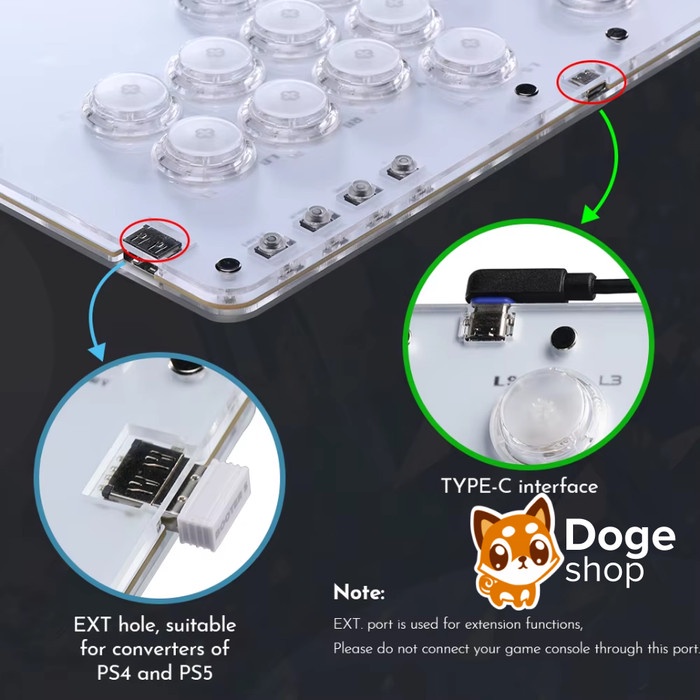 Jual Haute42 Cosmox Booter 5 Adapter Extension Arcade Stick Controller ...