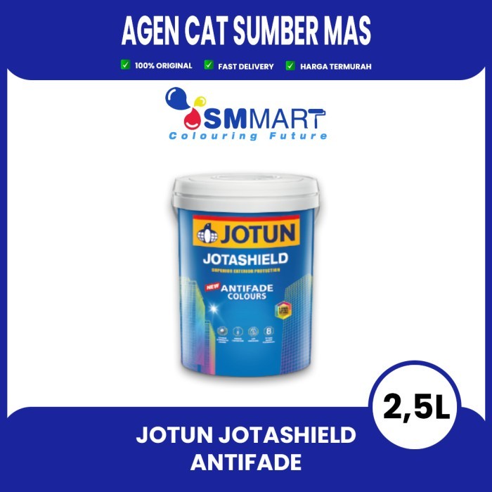 Jual Cat Tembok Luar Jotun Jotashield Antifade Warna Putih 2,5L | Shopee Indonesia