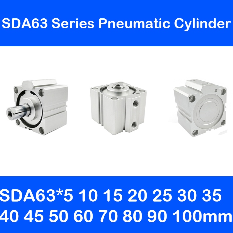 Jual CODY SDA63 Series 63mm Bore Compact Air Cylinders SDA63 Series Dual Action Air Pneumatic ...