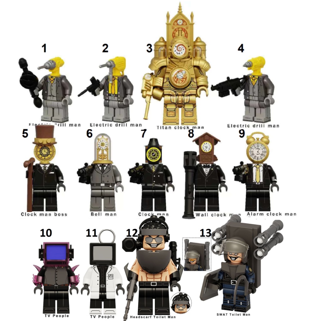 Jual Skibidi Skibid Toilet Camera Cameraman Plungerman Traffic Light ...