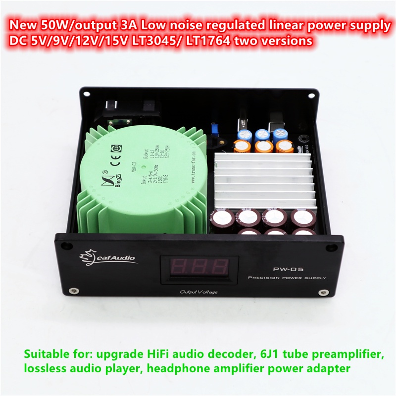Jual DIYQU New 50W/output 3A Low noise regulated linear power supply DC ...