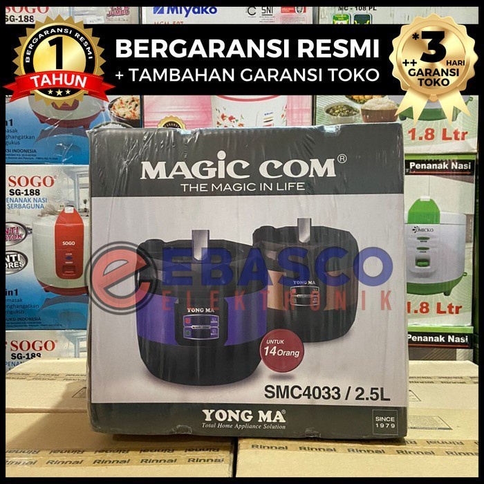 Jual RICE COOKER YONG MA SMC-4033 / SMC 4033 - KAPASITAS 2,5 LITER LOW ...