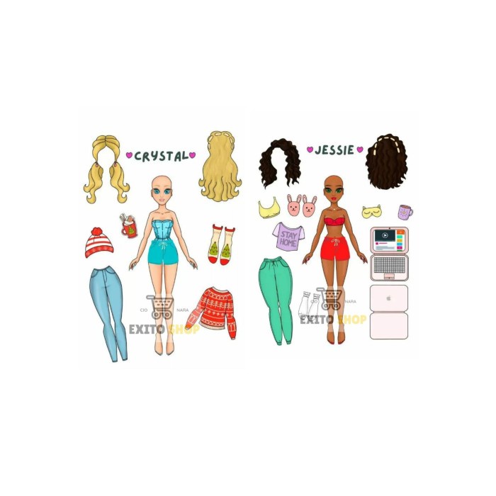 Jual paper doll/ boneka kertas/ bp bpan / mainan jadul A4 | Shopee ...