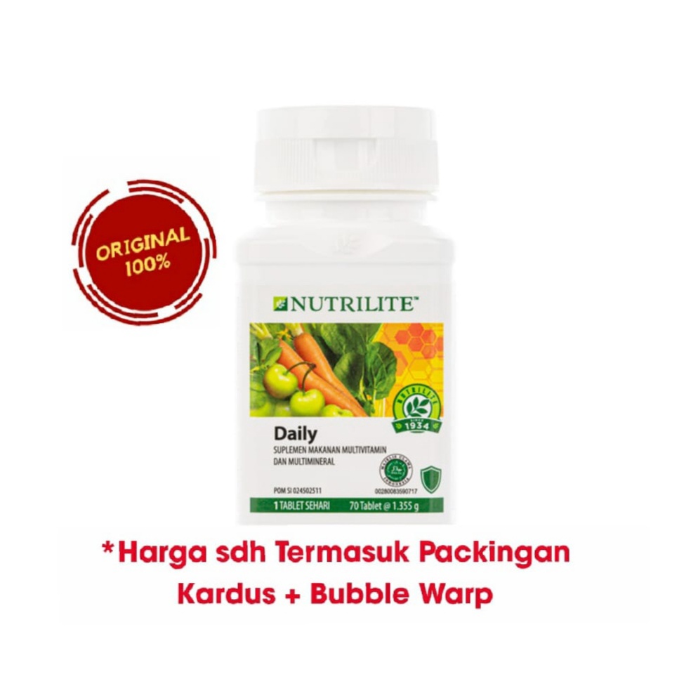 Jual Nutrilite Daily Original 70 tablets Amway original exp 2026 | Shopee Indonesia