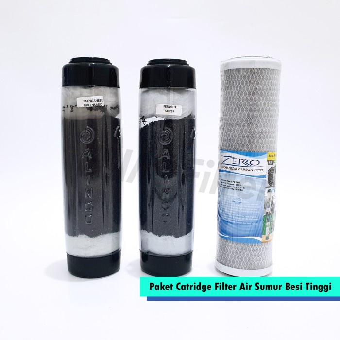 Jual Paket Catridge Filter Air Sumur Besi Tinggi - Manganese, Ferolite ...