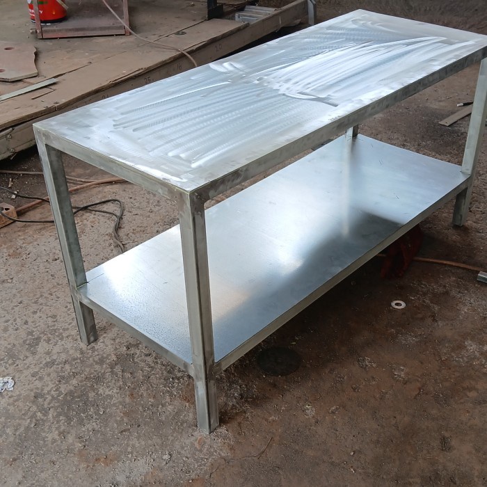 Jual Meja Besi/Meja Bar/Meja Caffe L40 X P100 X T50 Cm Full Besi Holo 3 ...
