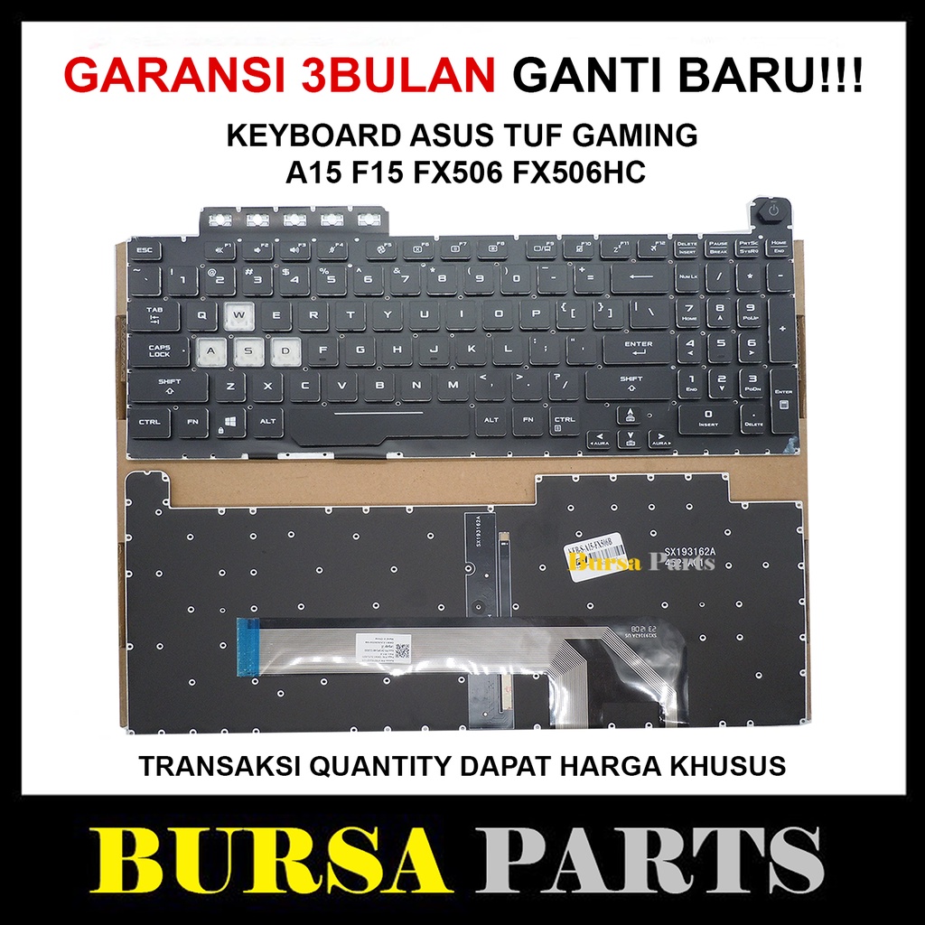 Jual Keyboard Asus Tuf Gaming a15 f15 fx506 fx506hc | Shopee Indonesia
