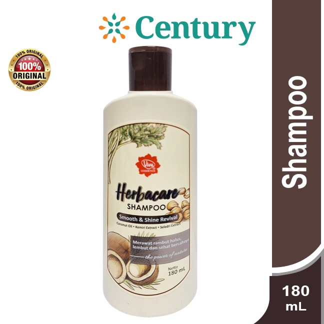 Jual VIVA HERBACARE SHAMPOO SMOOTH & SHINE REVIVAL 180ML / PERAWATAN ...
