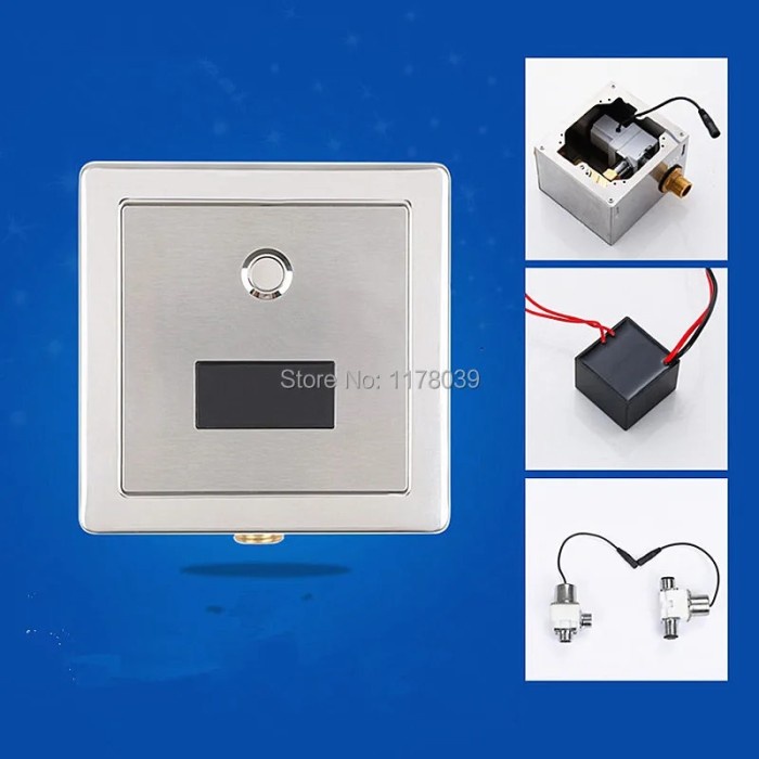 Jual AC and DC Concealed Sensor urinals flush valvewall mount water ...