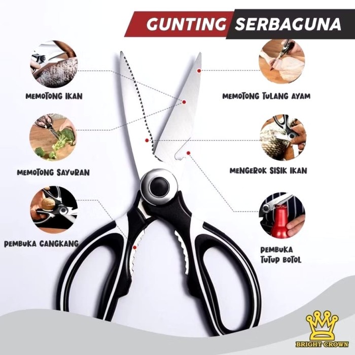 Jual DISKON AB112 Gunting Besar Gunting Daging Serbaguna Tutup Gunting ...
