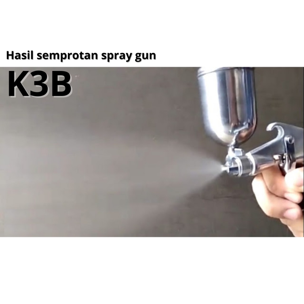 Jual HJK IWA Spray Gun K-3B Semprotan Cat Kompresor Tabung Atas 200 ML ...