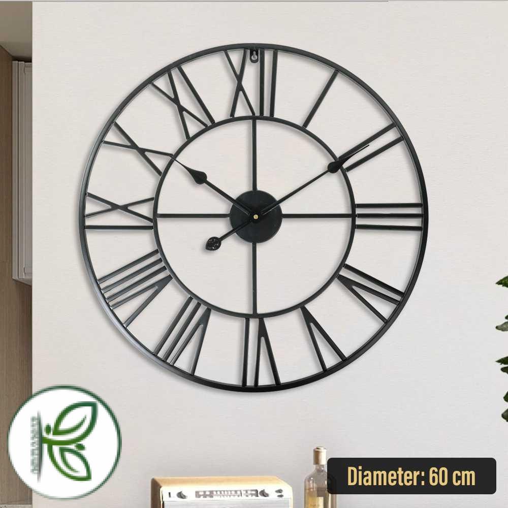 Jual Meigar Jam Dinding Bulat Quartz Creative Model Vintage 60cm - H68 ...