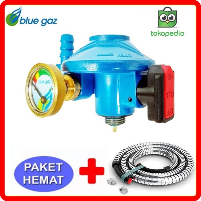 Jual Regulator Pd+ Selang - Blue Gaz Indikator Gas | Shopee Indonesia