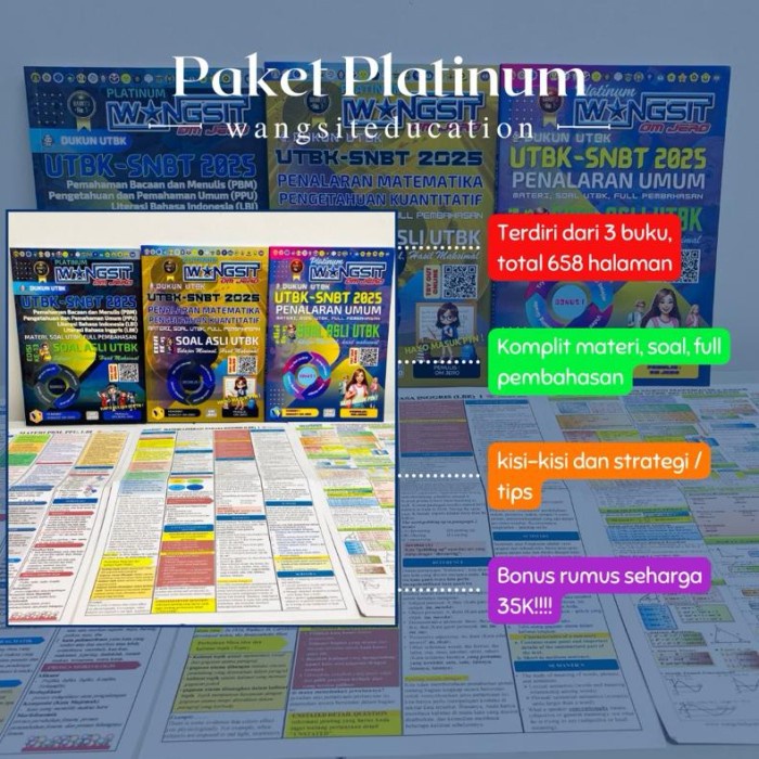 Jual SALE !!! [NEW EDITION 2025] WANGSIT OM JERO TPS UTBK SNBT 2025 SERI PLATINUM/SILVER READYY ...