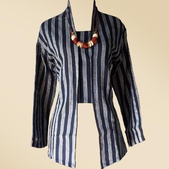 Jual CUCI GUDANG Kebaya Tenun Lurik Ukuran Dewasa - Baju Kebaya Wanita Lurik Jawa Seragam Baju ...