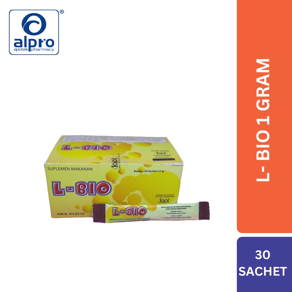 Jual L-Bio 1g 30 Sachet – Suplemen Probiotik untuk Kesehatan Saluran ...