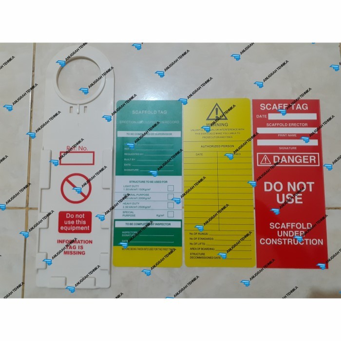 Jual SCAFFTAG CUSTOM Scaffolding Inspection Tag | Shopee Indonesia