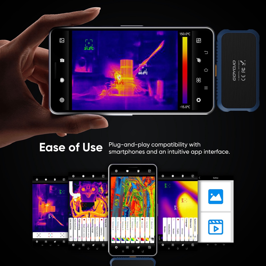 Jual Thermal Imaging Camera GW256A for iPhone Android Phone Infrared ...