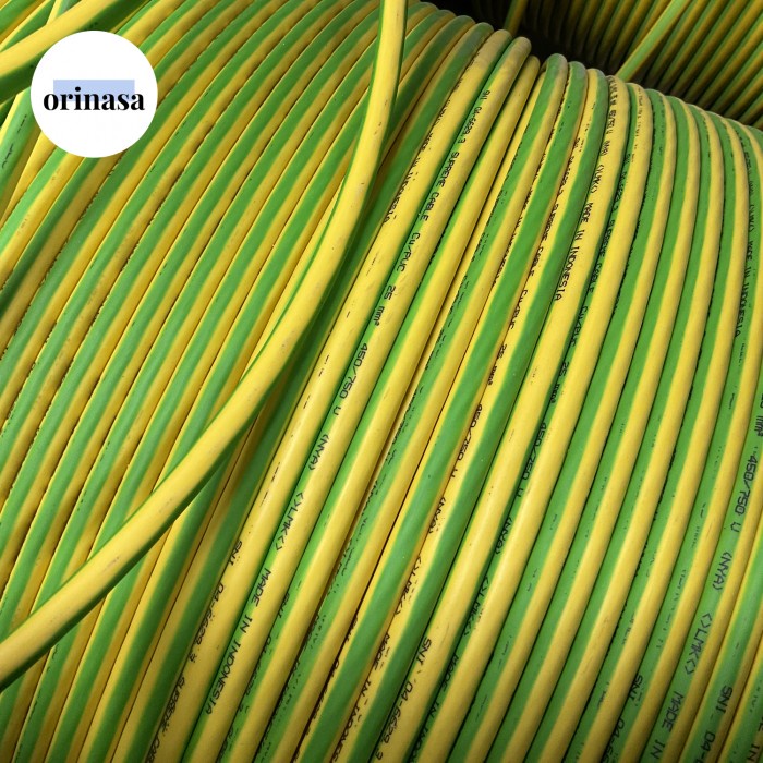 Jual WW- Kabel Grounding NYA 25mm 25 mm Supreme Kuning Hijau Eceran Meteran | Shopee Indonesia