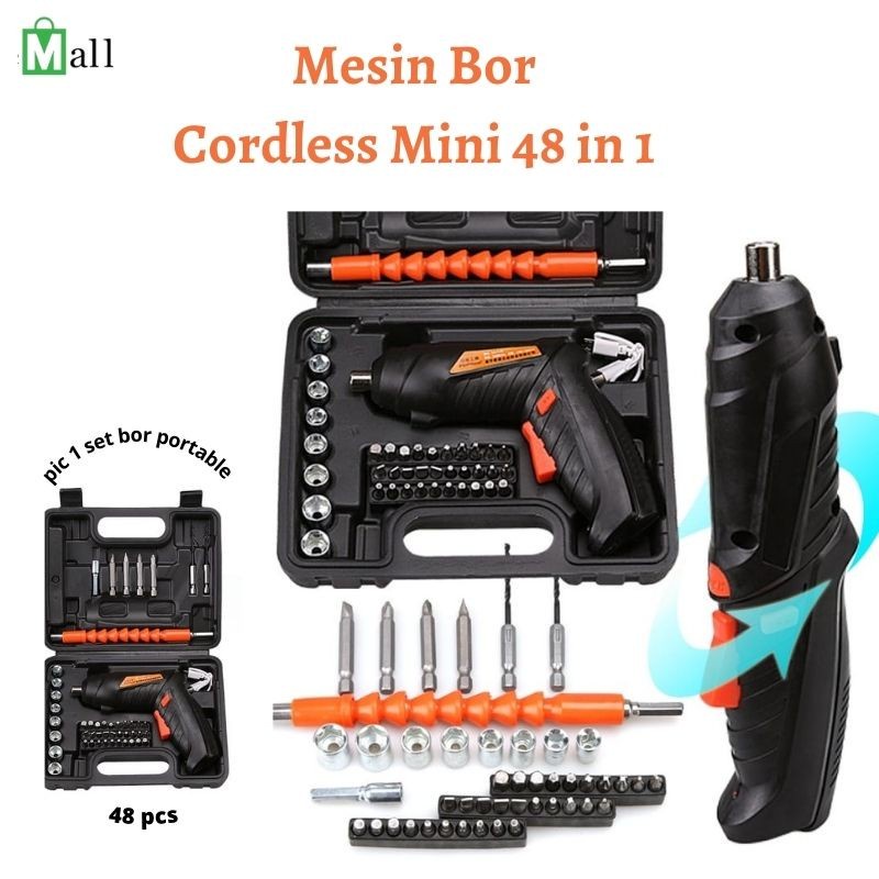 Jual JUAL BOR48 - MESIN BOR CORDLESS BOR BATERAI BETON BESI KAYU DENGAN ...