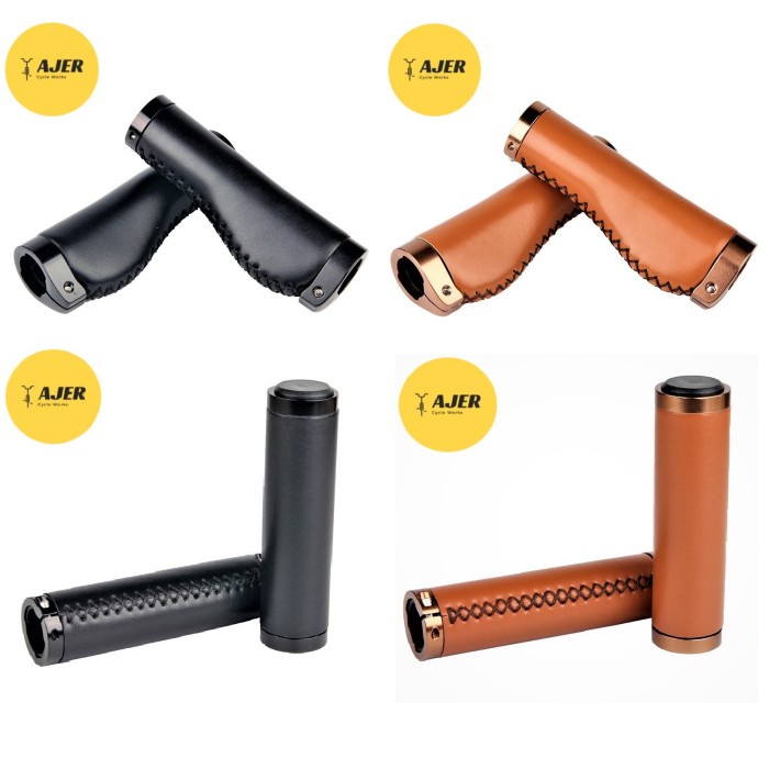 Jual Hand grip sepeda kulit vintage classic jadul double Lock | Shopee ...