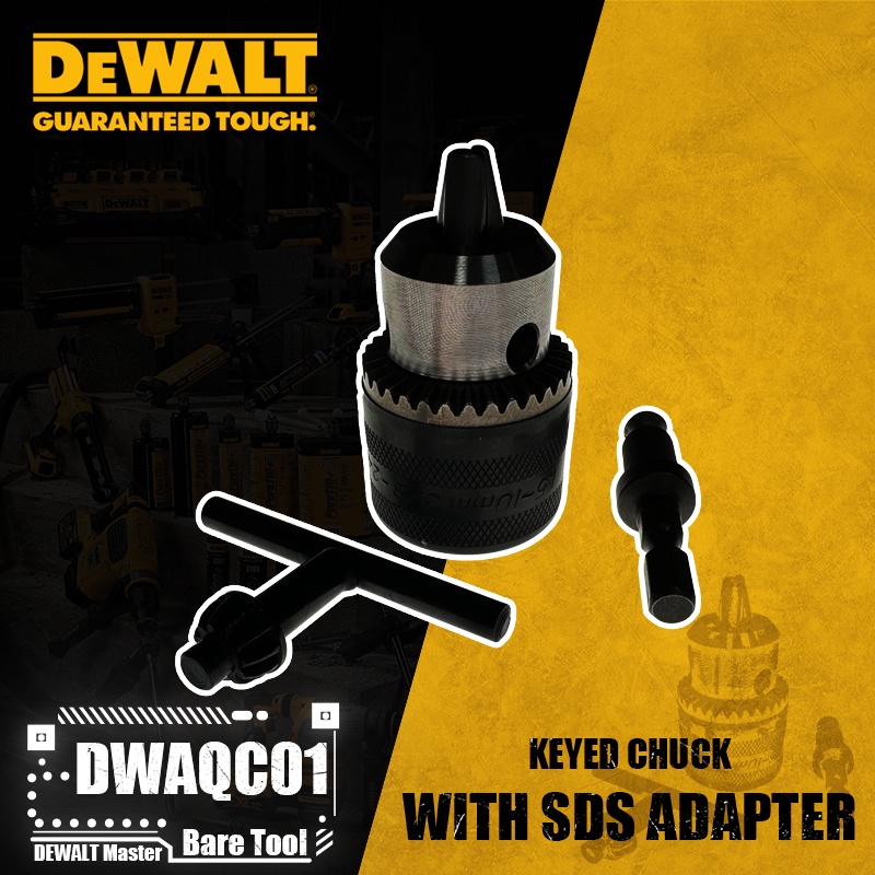 Jual DEWALT DWAQC01 Keyed Chuck With SDS Adapter Driver Power Tool ...
