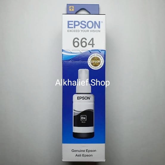 Jual Tinta Printer Original Epson 664 T664 Black / Hitam T6641 L100 L110 | Shopee Indonesia