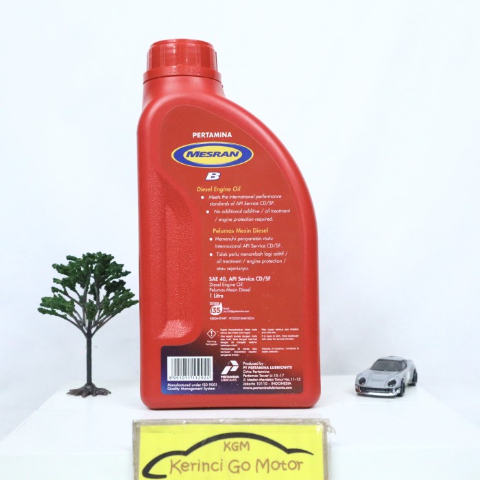Jual HJK OLI MESRAN B SAE 40 1L PERTAMINA - OLI DIESEL MESRAN B40 1L ...