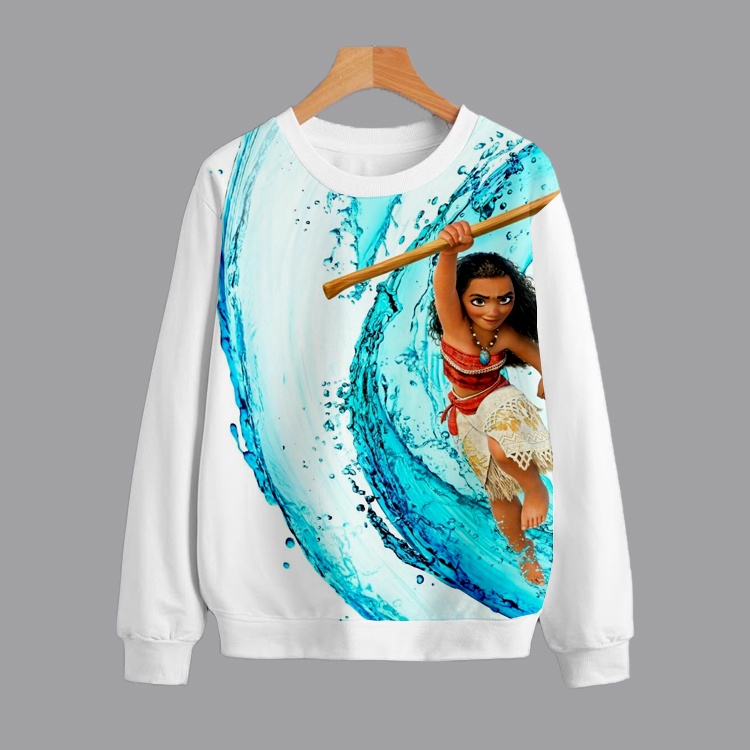 Jual Sweater Moana S4 Anak Custom Perempuan Lucu Kartun Animasi 3D Bisa ...