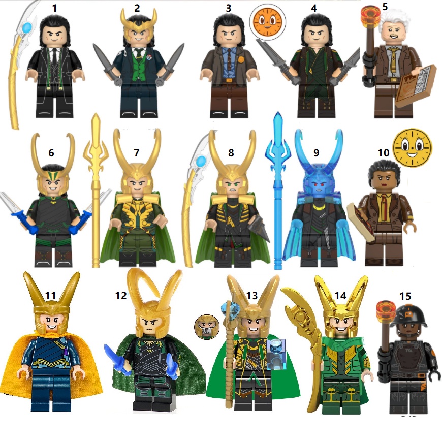 Jual Marvel Avengers Thor Loki Time Keeper TVA Mobius B15 Action Mini ...