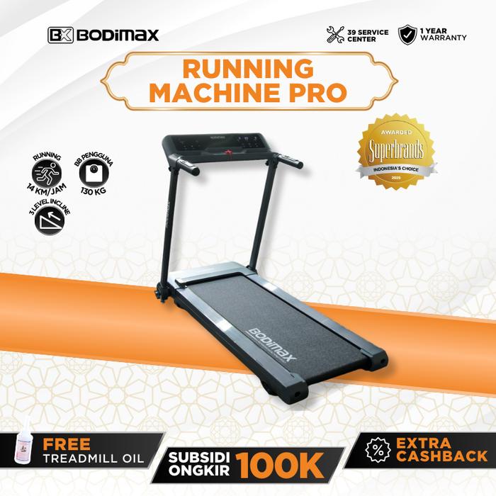 Jual Bodimax Running Machine Pro Folding Treadmill / Gym / Alat ...