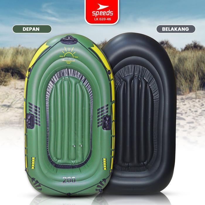 Jual SPEEDS Perahu Karet Mancing Tiup Kayak + Dayung Inflatable Boat 2 ...