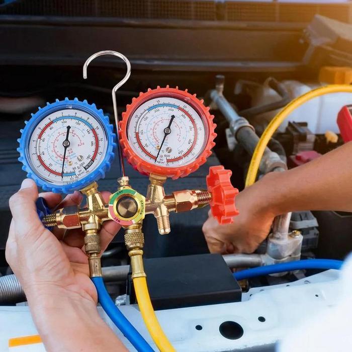 Jual Paket Komplit Isi AC Mobil R134a Double Manifold Paket Lengkap Isi ...