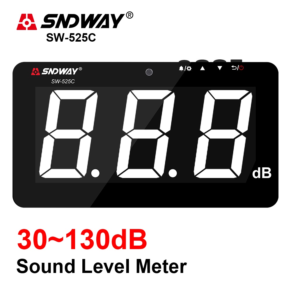 Jual SNDWAY Wall Mount Hanging Sound Level Meter 30dB-130dB Noise ...