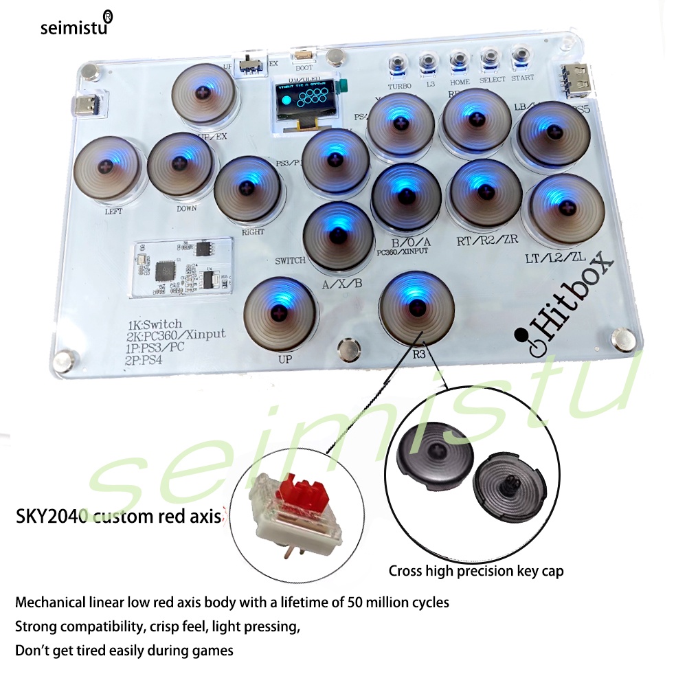 Jual Hitbox Arcade Joystick Fightstick For Pc/Android Wasd Hitbox ...