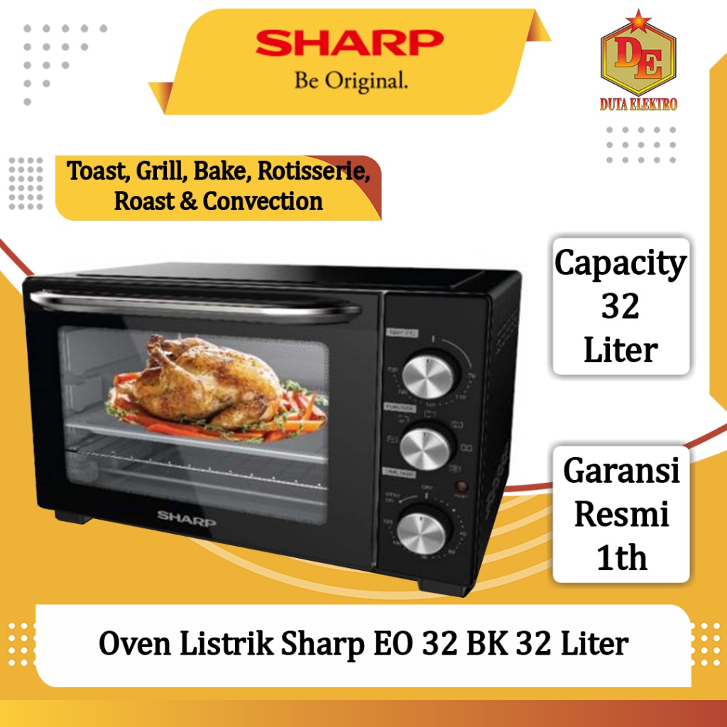 Jual Oven Listrik Sharp EO 32 BK 32 Liter | Shopee Indonesia