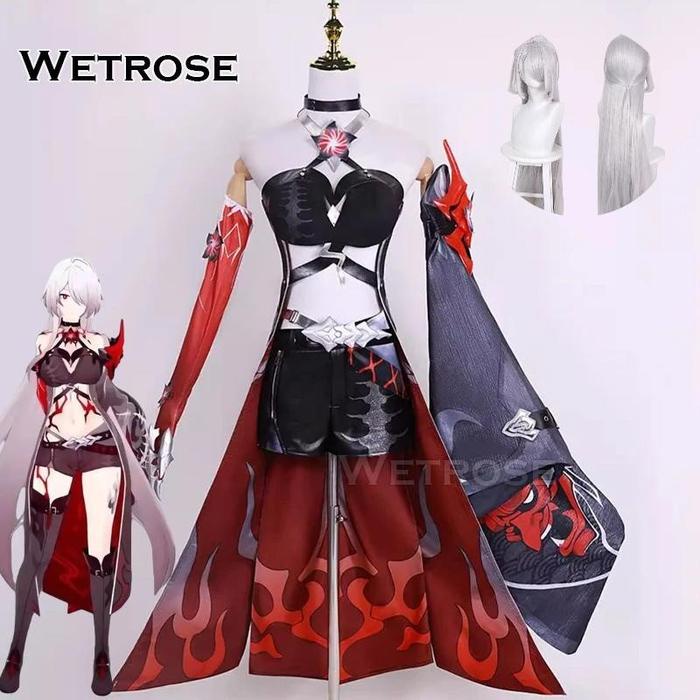 Jual WetroseAcheron Red Cosplay Cos Costume Ultimate Outfit Ult Honkai ...