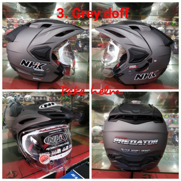 Jual Executive HELM NHK PREDATOR CRYPTON XL XXL HELM NHK HALF FACE ...