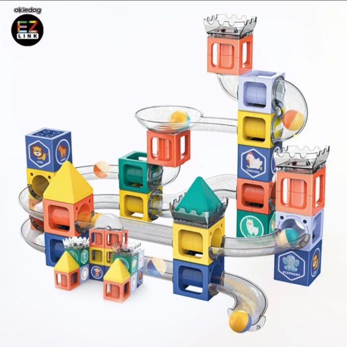 Jual EZ Link 3D Magnetic Square Run 38Pcs / 52Pcs Steam Original | Shopee Indonesia