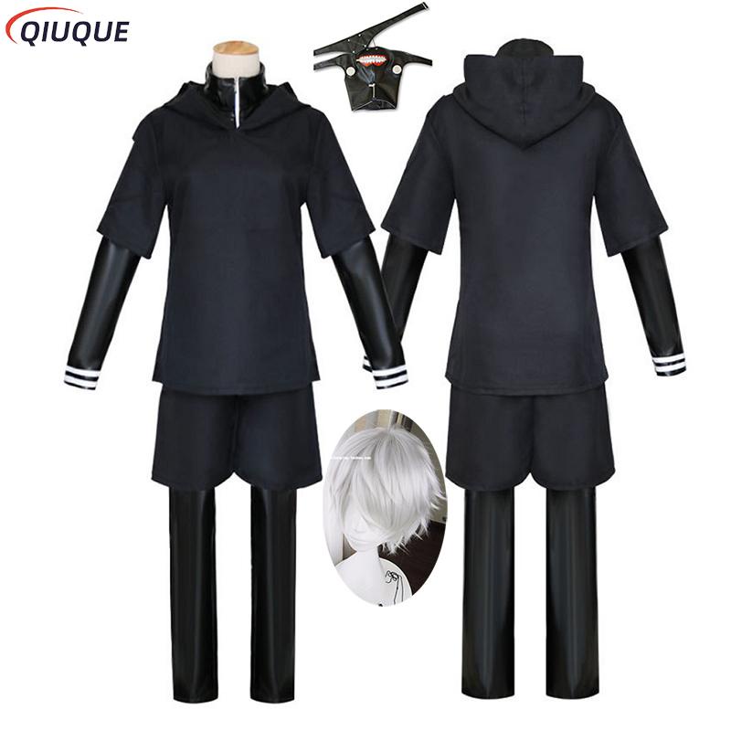 Jual Kaneki Ken Cosplay Costume Hoodie Jacket Pants Shorts Full Set ...