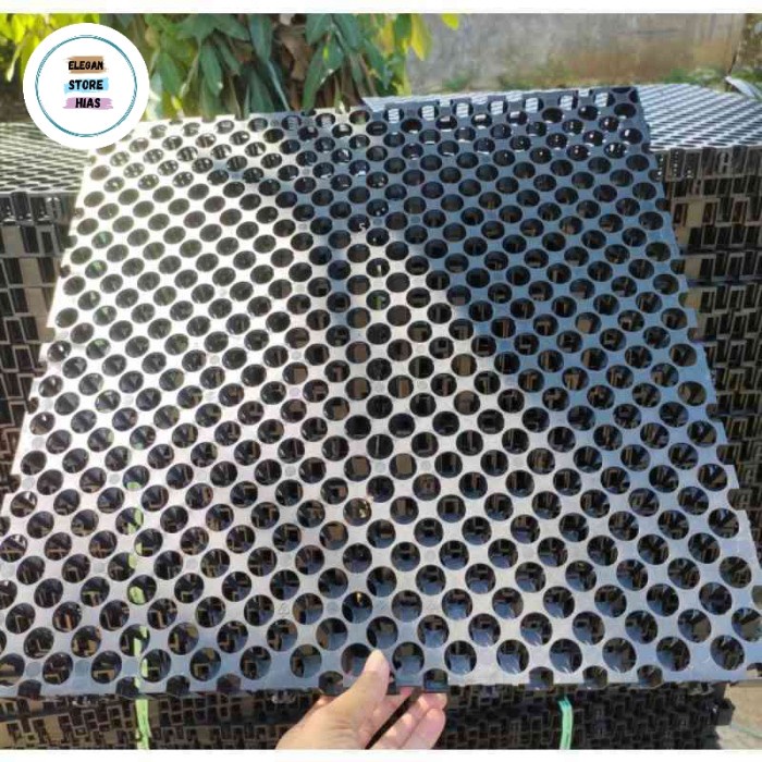 Jual tatakan palet plastik,palet plastik untuk gudang,alas serbaguna 50x50 cm | Shopee Indonesia