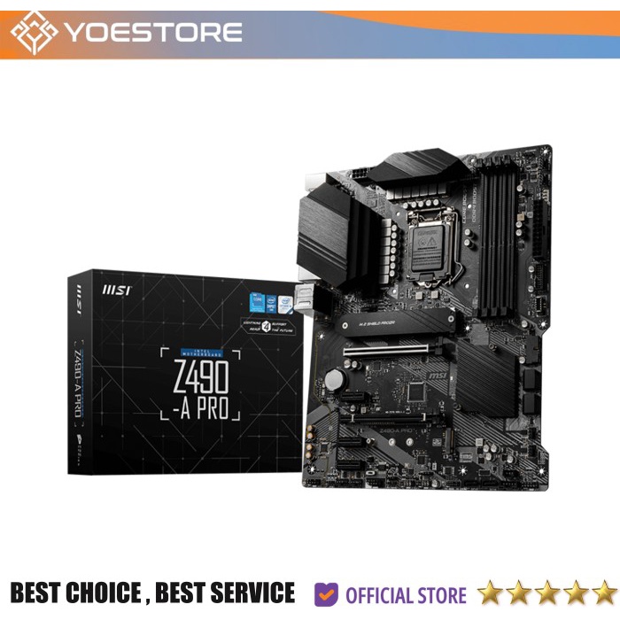 Jual MAINBOARD MSI Z490 A PRO LGA1200 / Z490 / DDR4) | Shopee Indonesia
