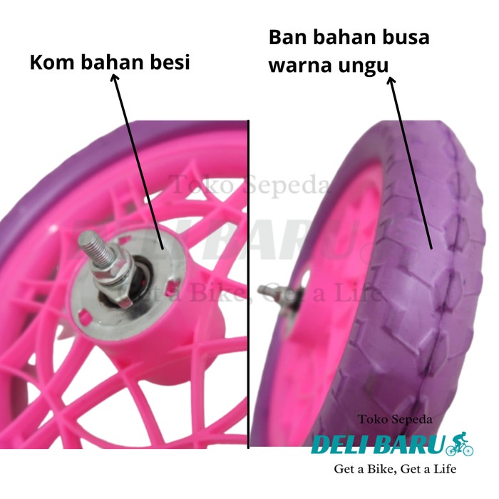 Jual Best- Ban buta Ban busa Ban mati velg 12 inch komp besi sepeda ...