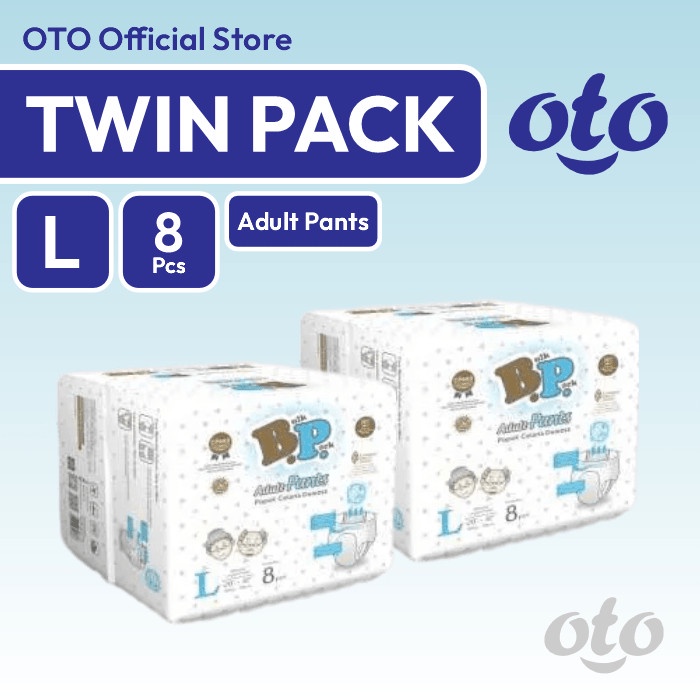 Jual RAK - BP Diapers Popok Dewasa mdl Celana L isi 8 pcs Twin Pack | Shopee Indonesia